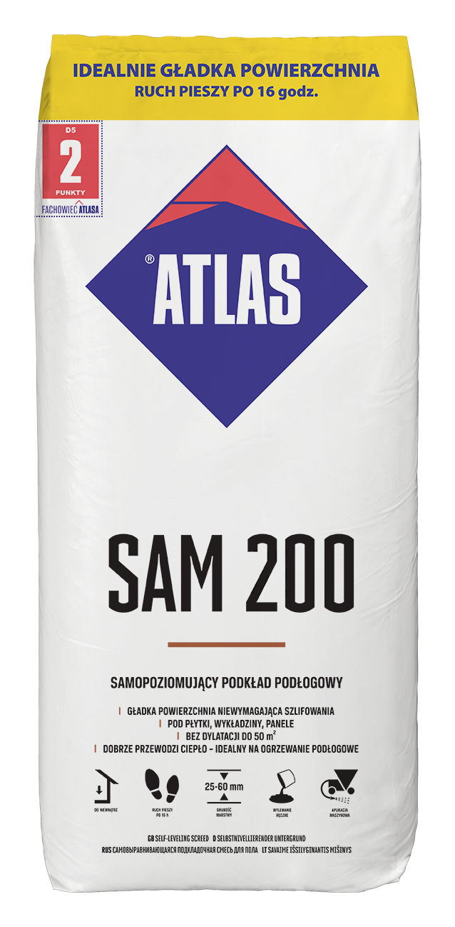Atlas SAM 200 – samopoziom (25-60 mm) | 25 kg - dombud.eu
